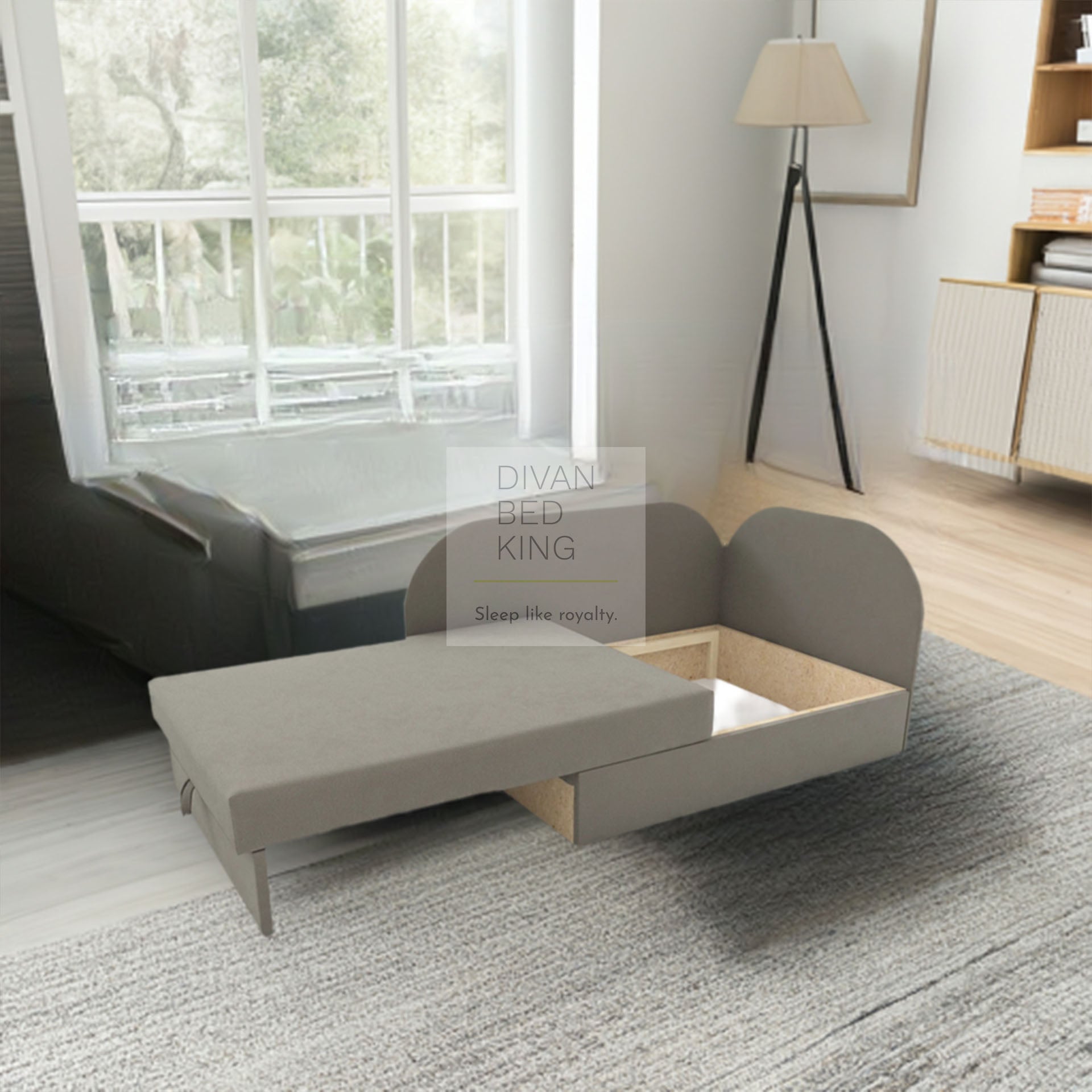 Corner sofa bed with sprung mattress store