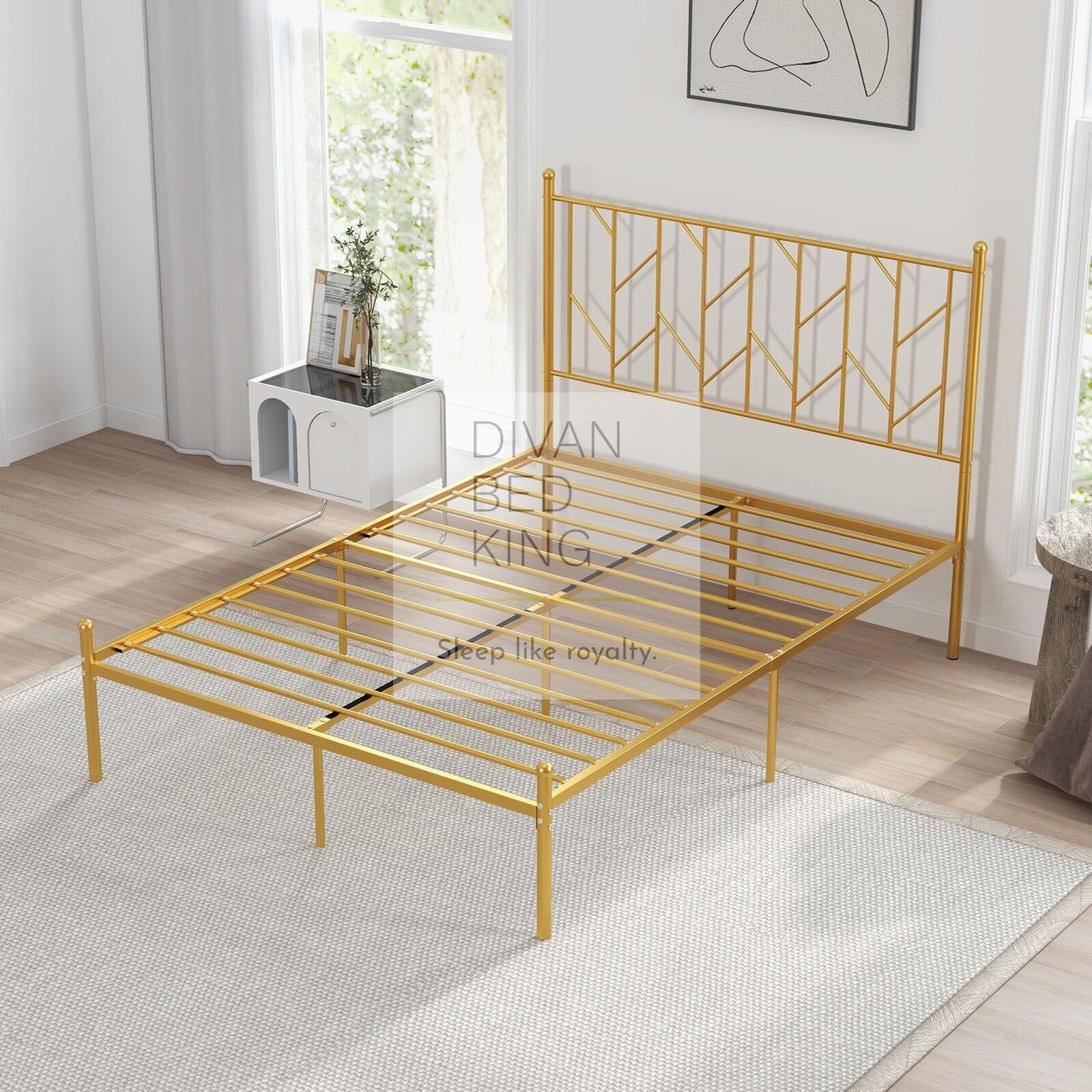 Georgia Gold Metal Bed Frame