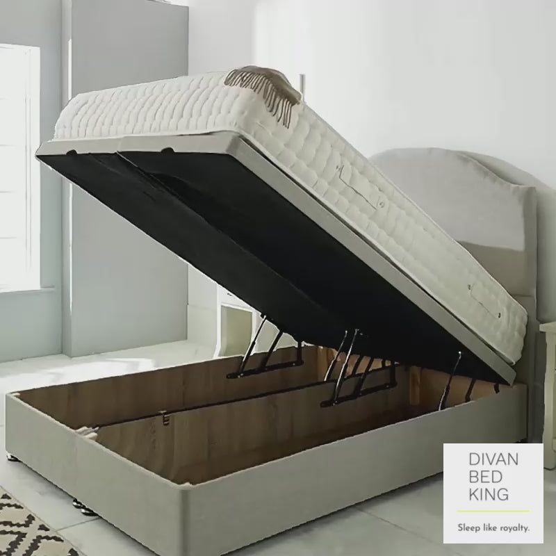 Theodore Ottoman Divan Bed with Arched Floor Standing Headboard Option ...